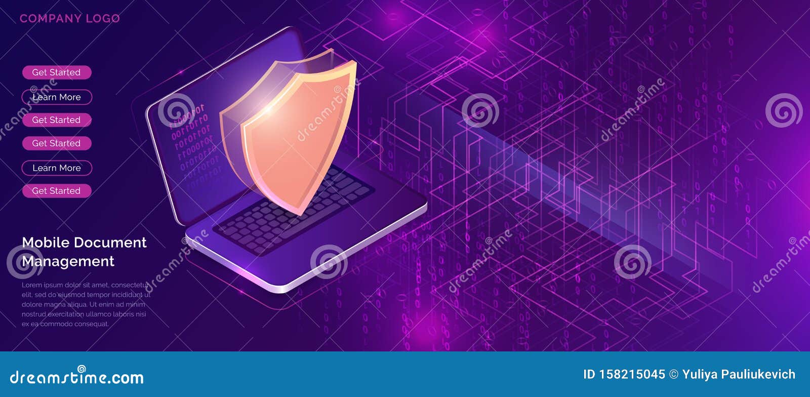 Data Protection Concept, Online Security Guarantee Stock Vector ...