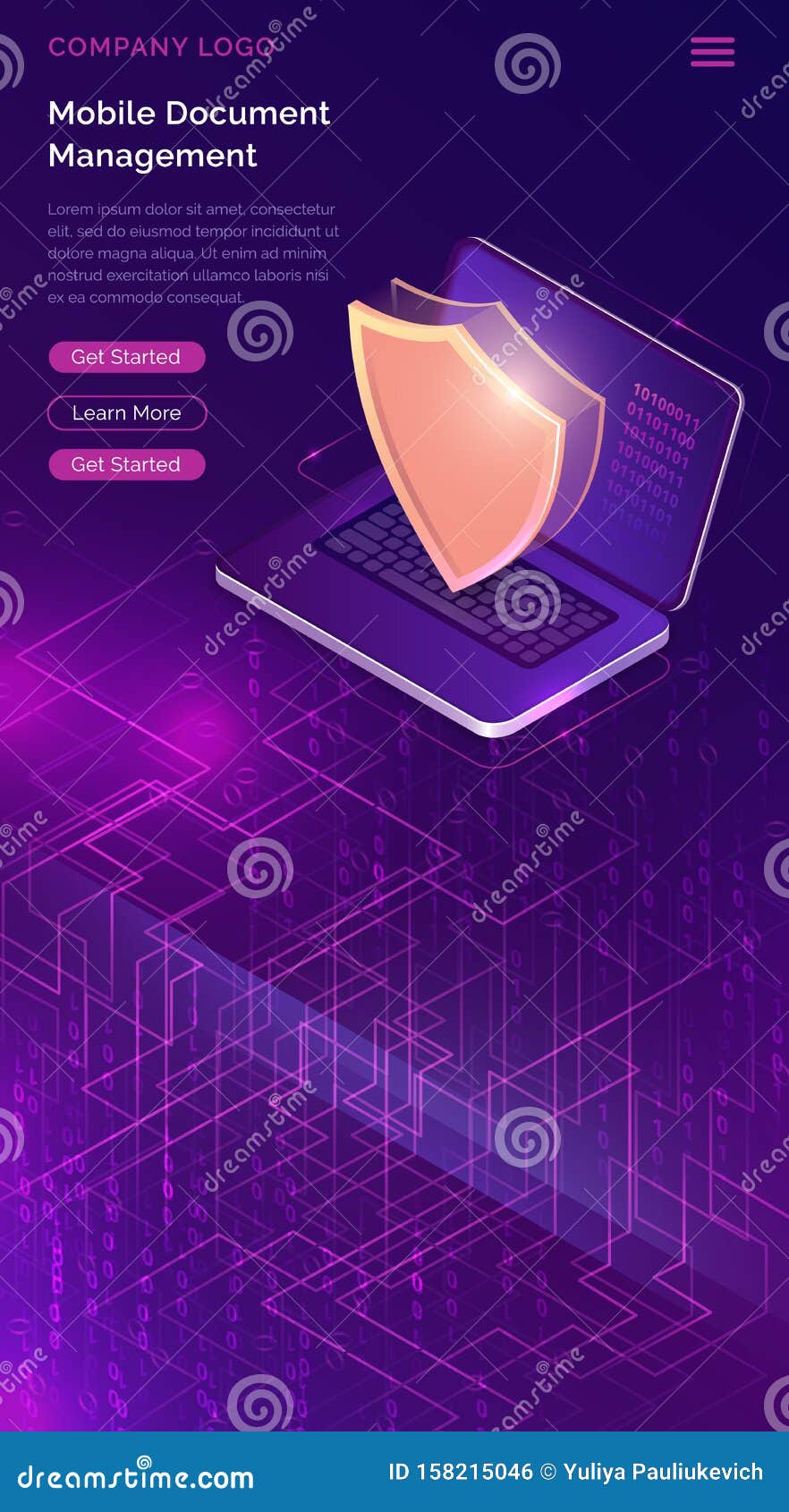 Data Protection Concept, Online Security Guarantee Stock Vector ...