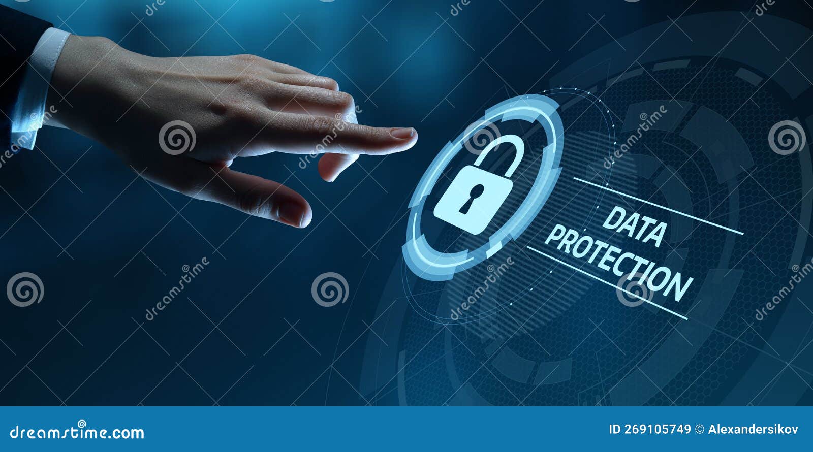 Data Protection Cyber Security Business Technology Privacy Concept ...