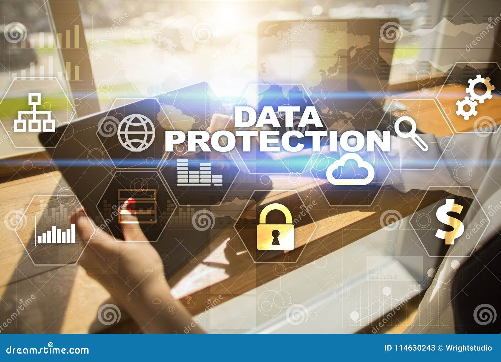 Data Protection Cyber Security Information Safety And Encryption