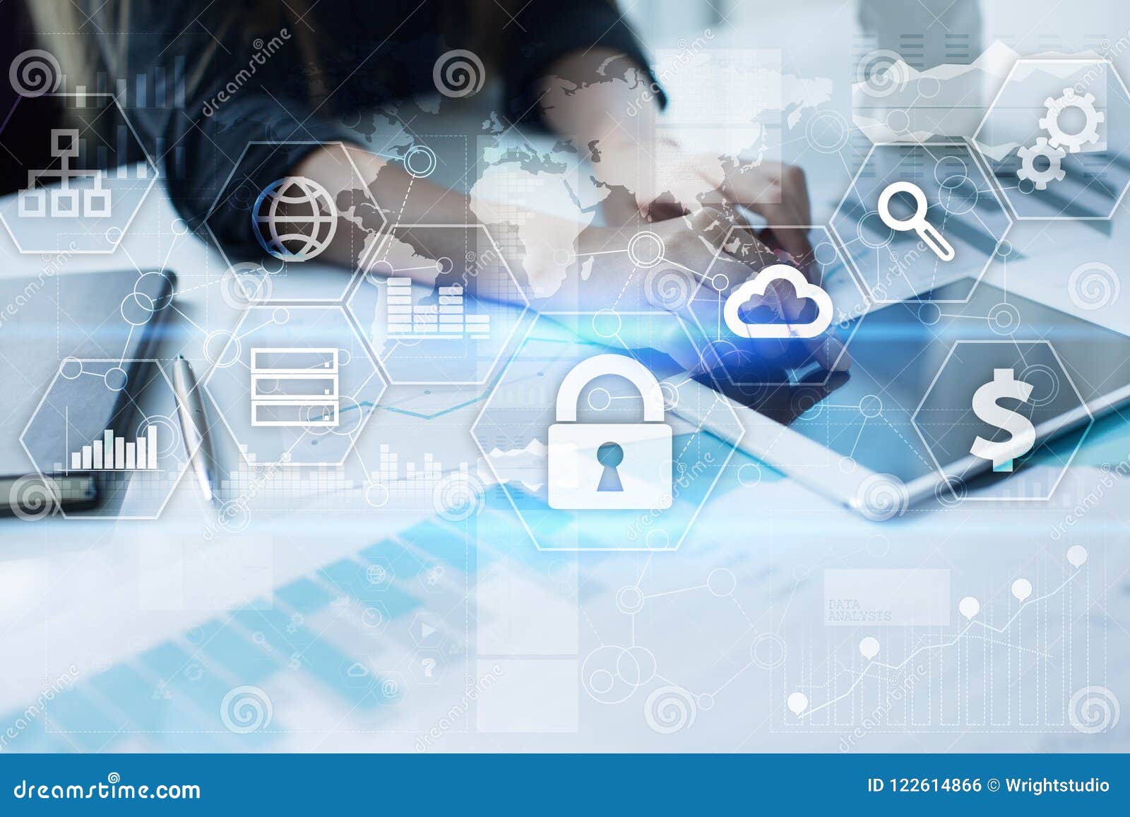 Data Protection Cyber Security Information Safety And Encryption
