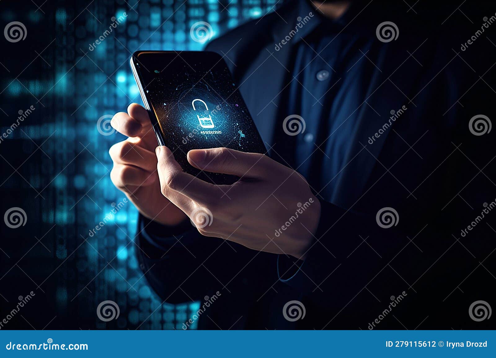 Data Protection Cyber Security Privacy . Technology Concept ...