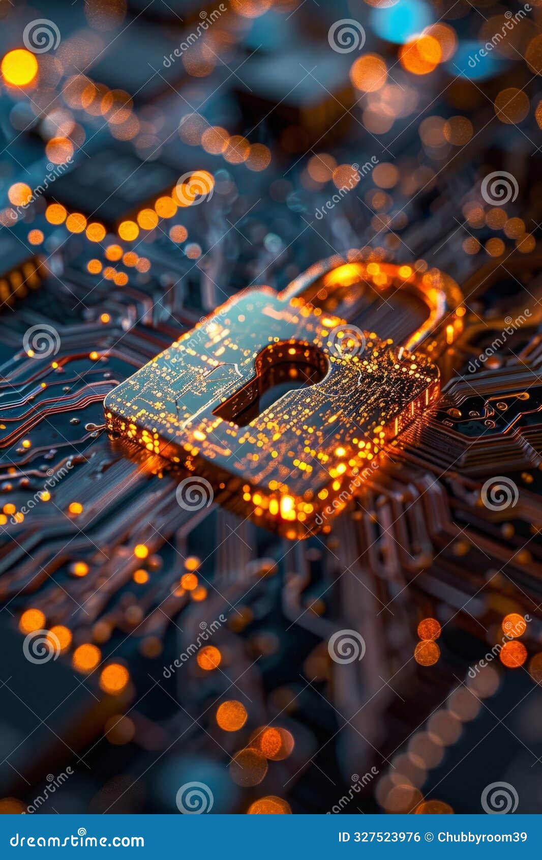 Data Protection and Cybersecurity Measures Highlighted through Padlock ...