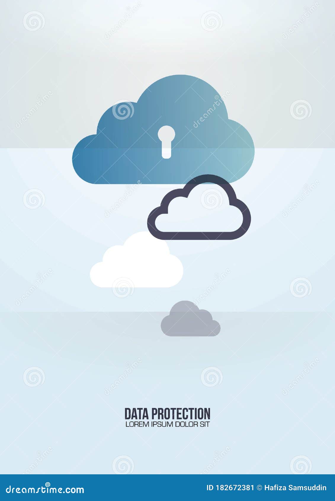 Data protection design stock vector. Illustration of minimal - 182672381