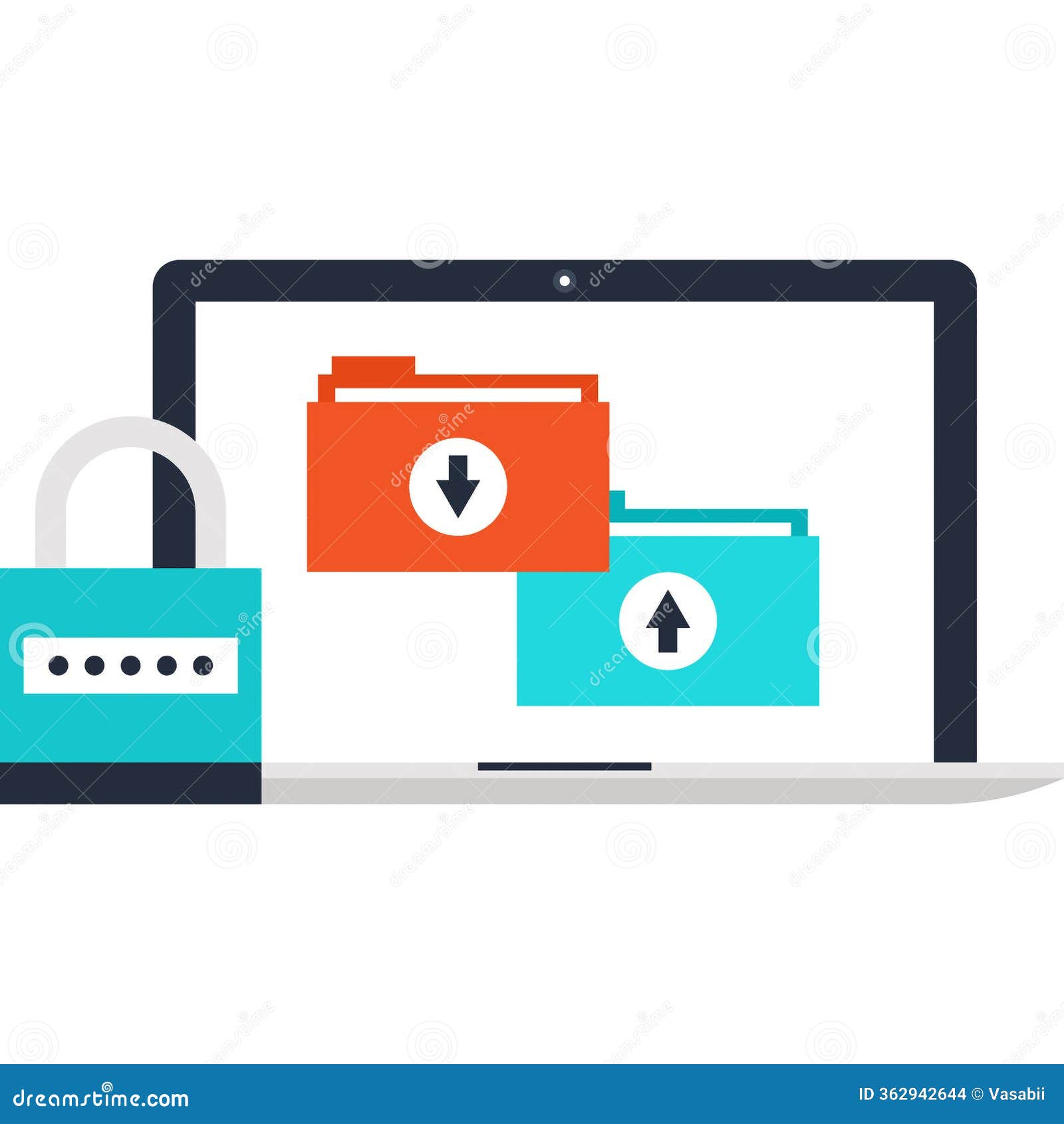 Data Protection Or Superhero Worker Concept With Characters. Can Use ...