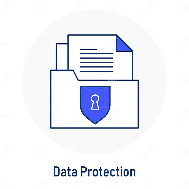 Data Protection GDPR Icon: Privacy Assurance. Stock Vector ...