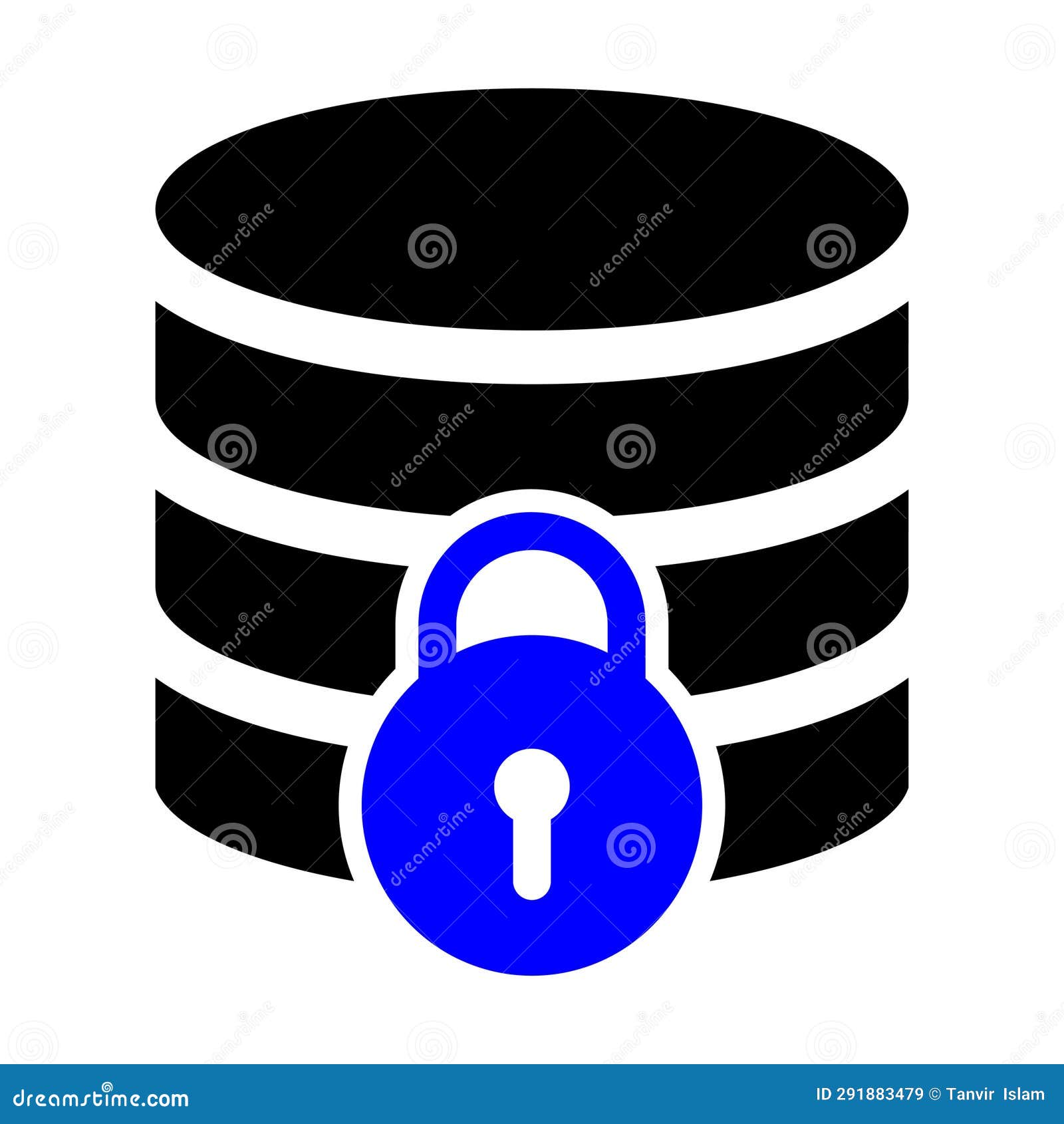 Data Protection Icon stock illustration. Illustration of files - 291883479