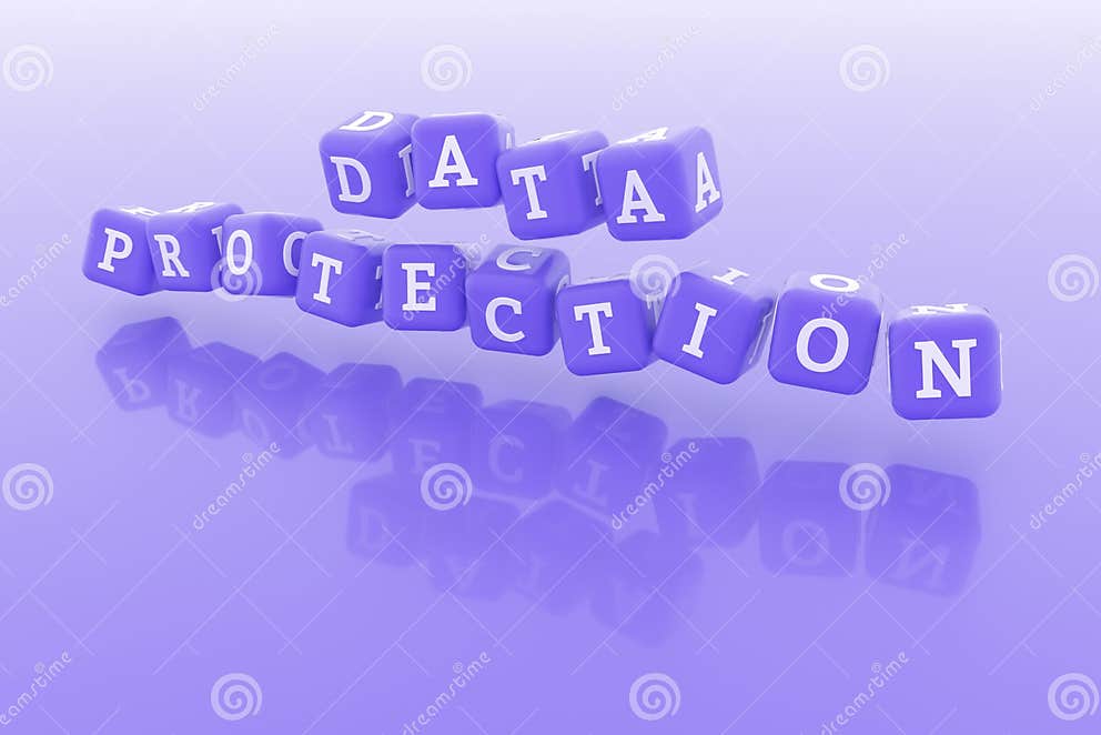 Data Protection, Ict Keyword. for Web Page, Graphic Design, Texture or ...
