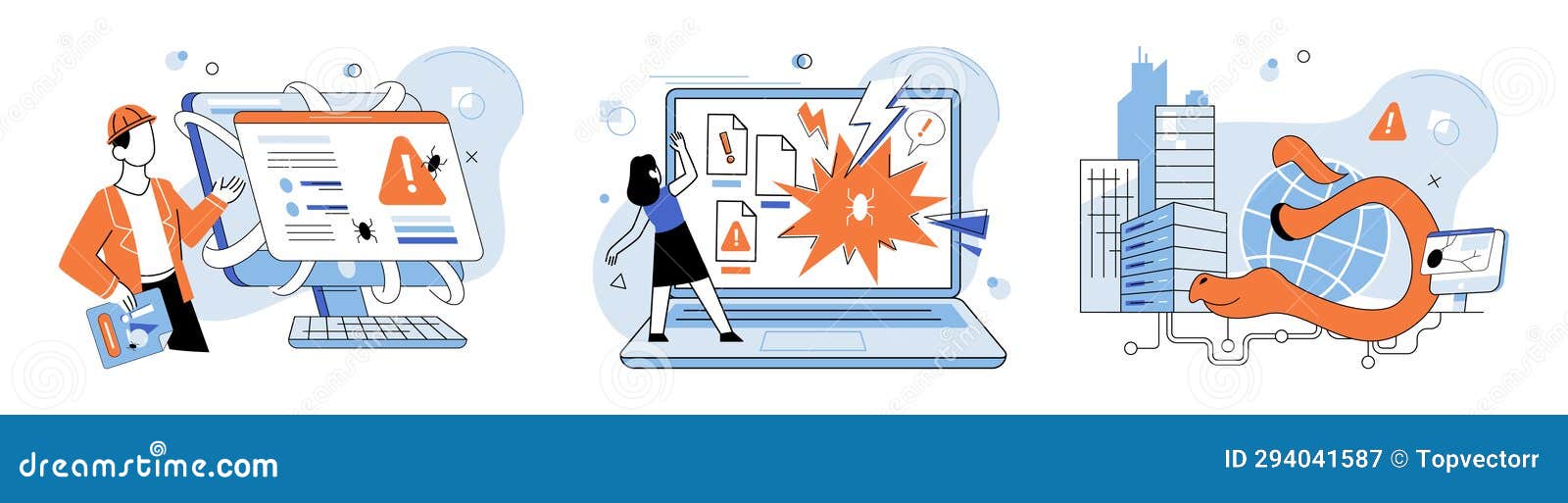 Data Protection. Illustrations Convey Importance Datsecurity in Digital ...