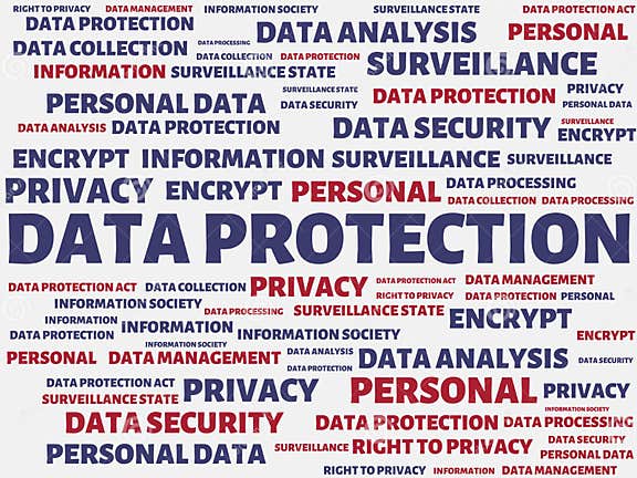 DATA PROTECTION - Image with Words Associated with the Topic DATA ...