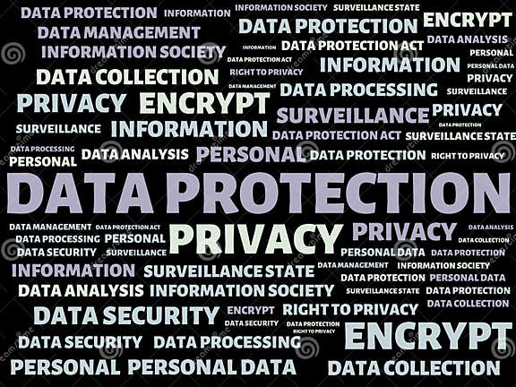 DATA PROTECTION - Image with Words Associated with the Topic DATA ...