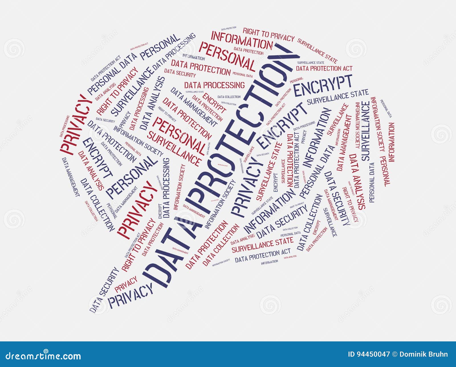 DATA PROTECTION - Image with Words Associated with the Topic DATA ...