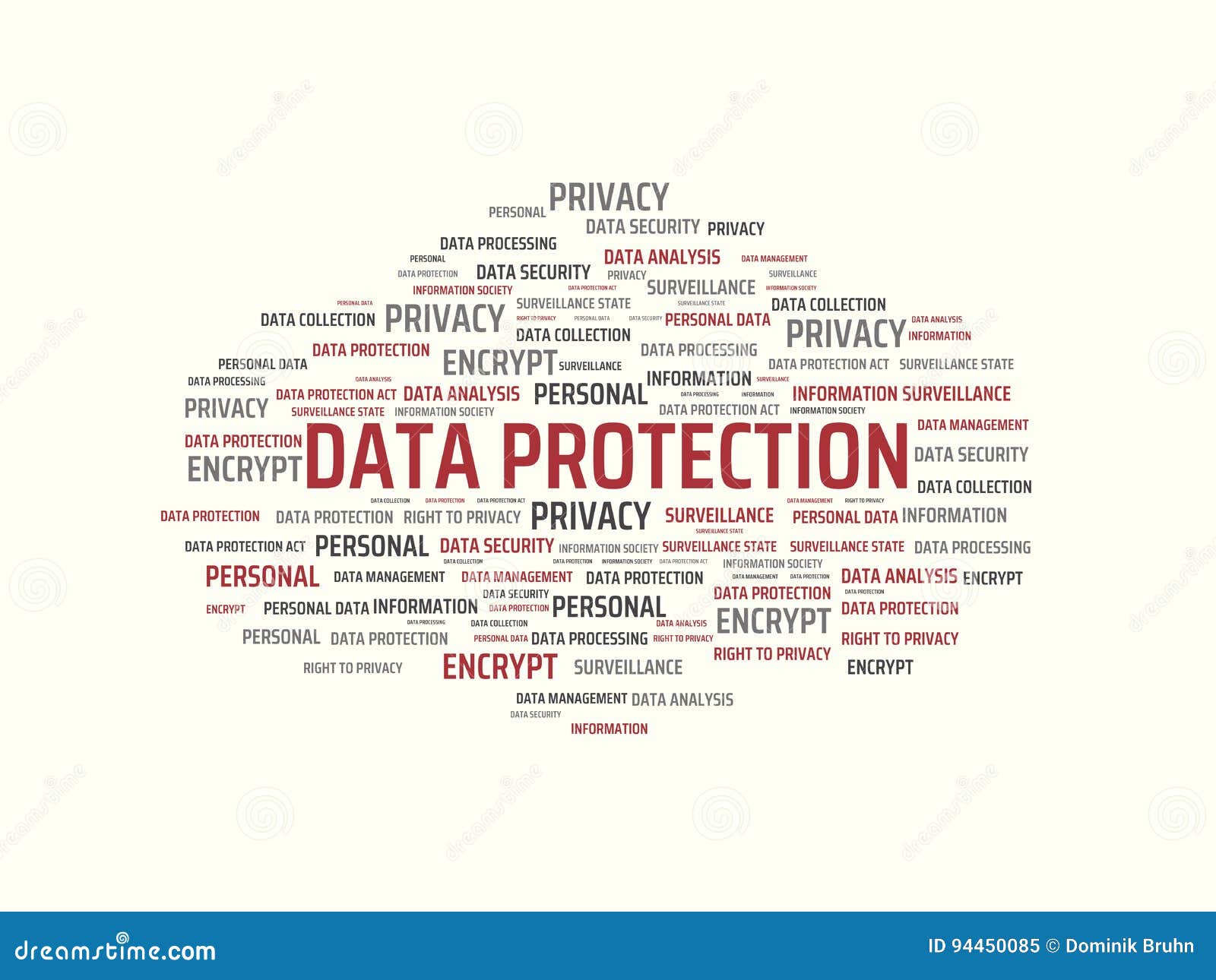 DATA PROTECTION - Image with Words Associated with the Topic DATA ...