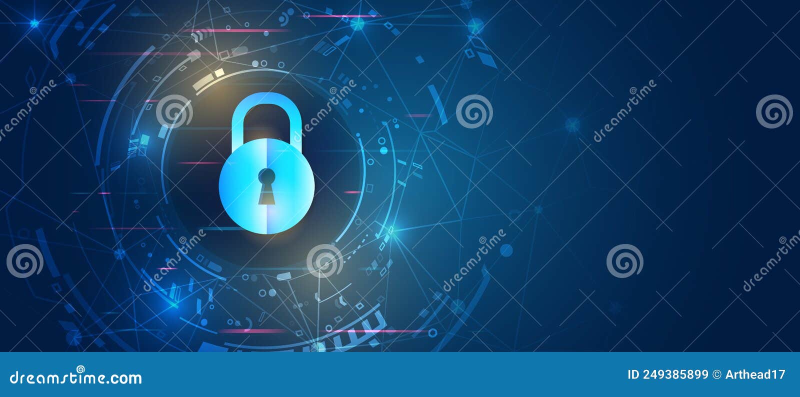 Data Protection, Privacy, and Internet Security Concept. Hi-tech ...