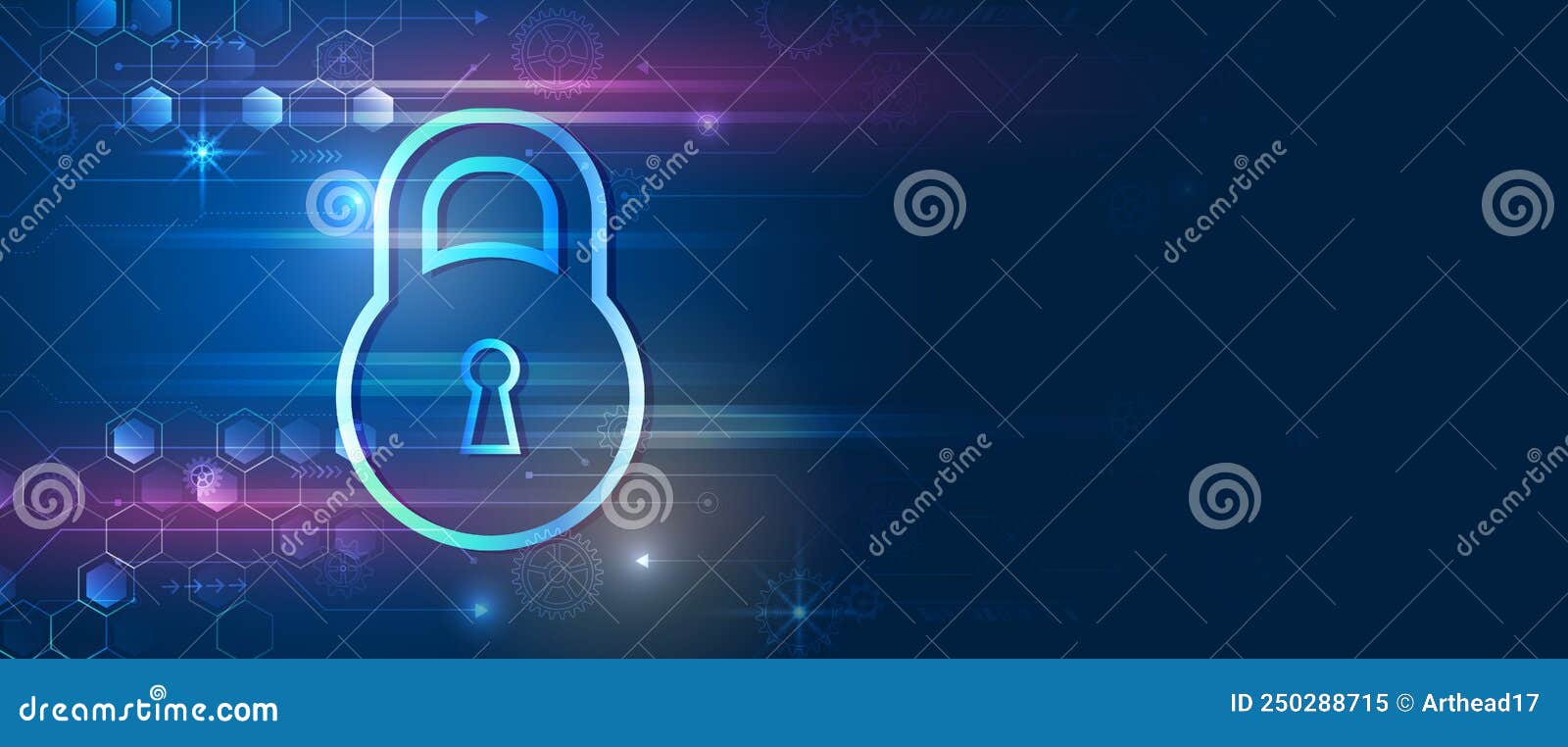 Data Protection, Privacy, and Internet Security Concept. Hi-tech ...