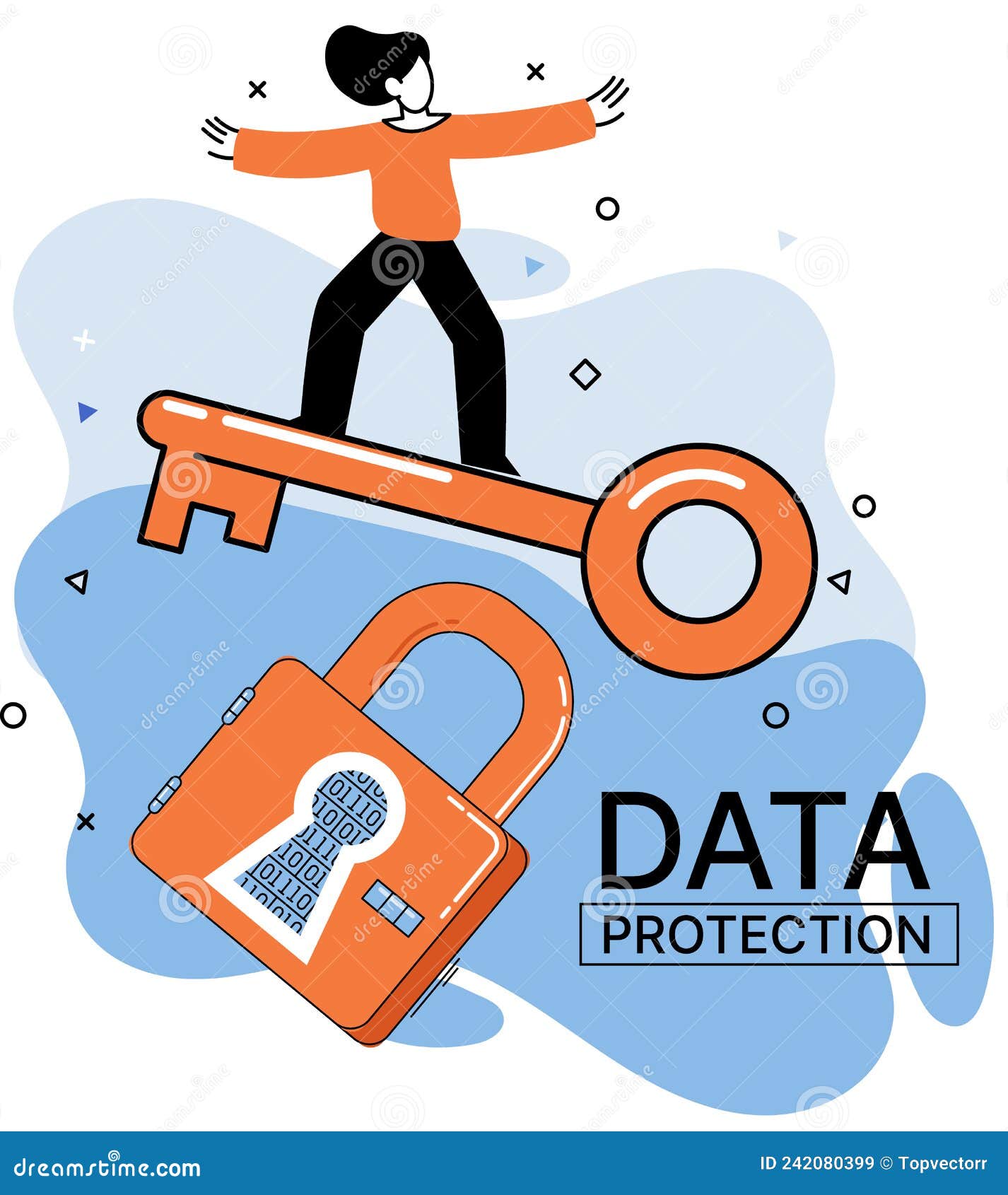 Data Protection, Privacy, Internet Security. Secure Data Management Protect Data from Hacker ...