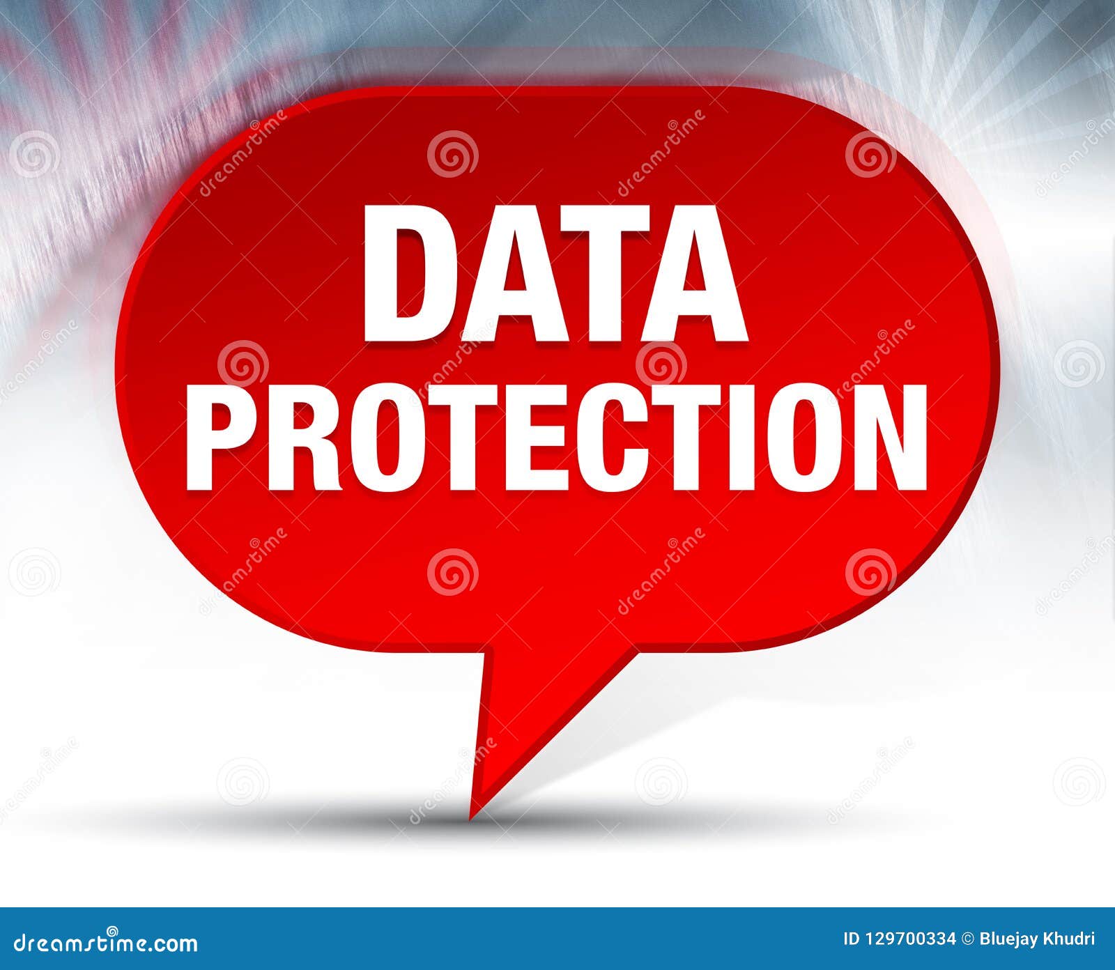 Data Protection Red Bubble Background Stock Illustration - Illustration ...