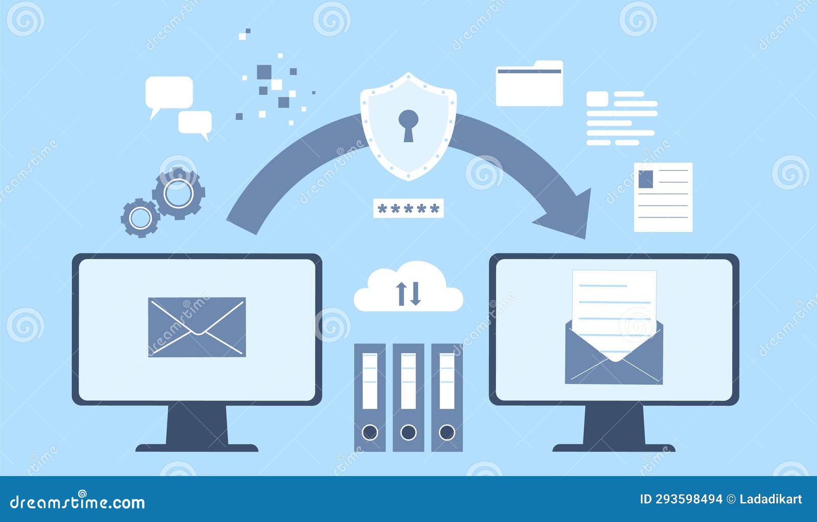 Data Protection, Safety in Internet. Mail and Personal Data Safe ...