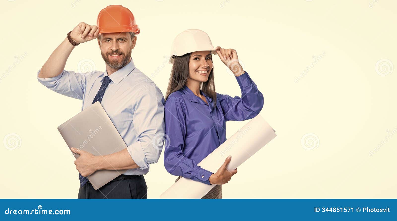 Data Protection. Supervisor Engineer with Blueprint. Plan Construction ...