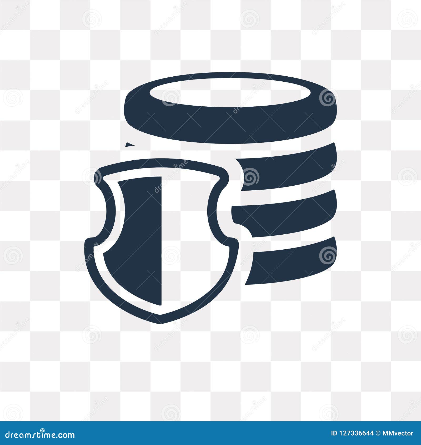 Data Protection Vector Icon Isolated on Transparent Background, Stock ...