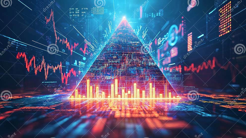 Data Pyramid stock illustration. Illustration of pattern - 335079002