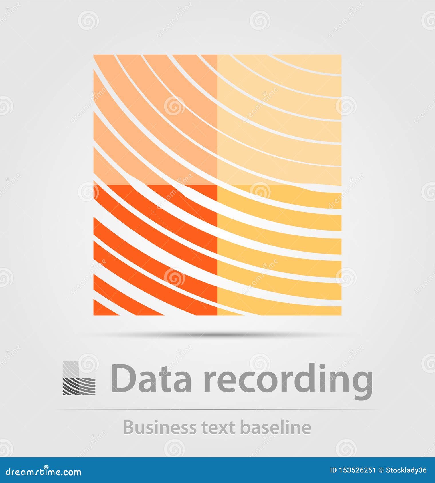 Originally Created Data Recording Business Icon Stock Vector ...