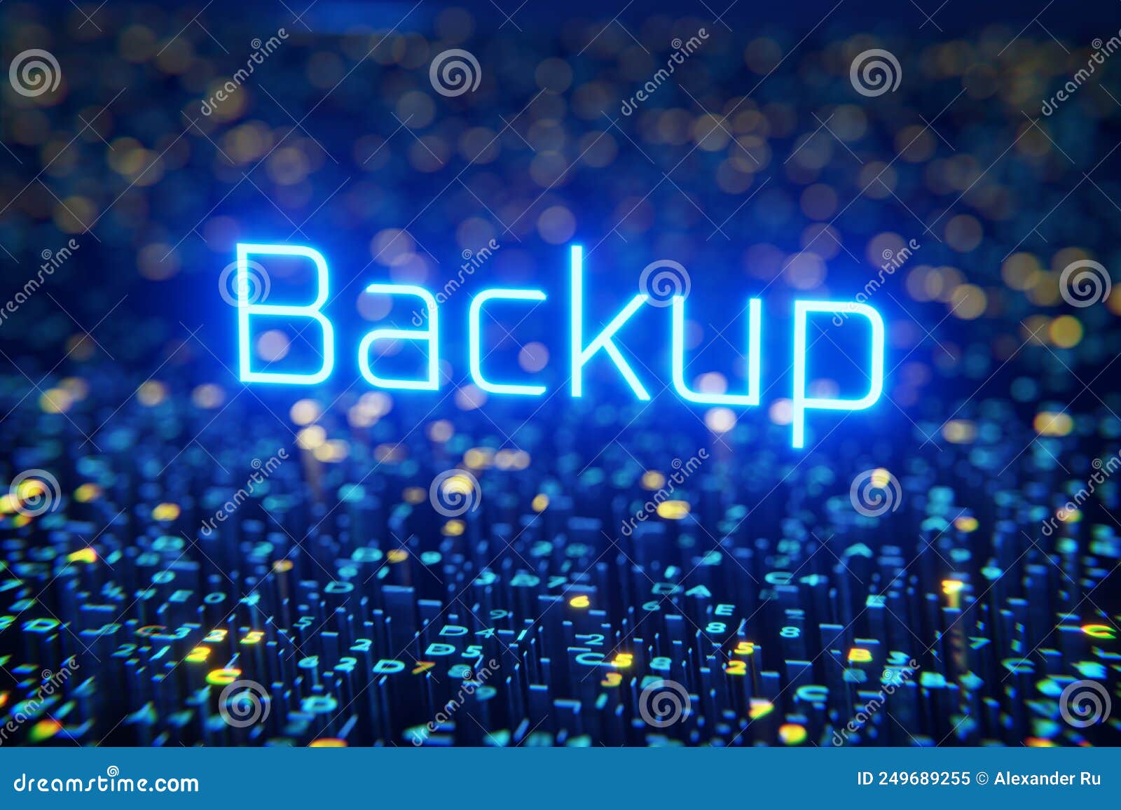 Data Recovery Concept. Database Backup. the Concept of Saving Data ...