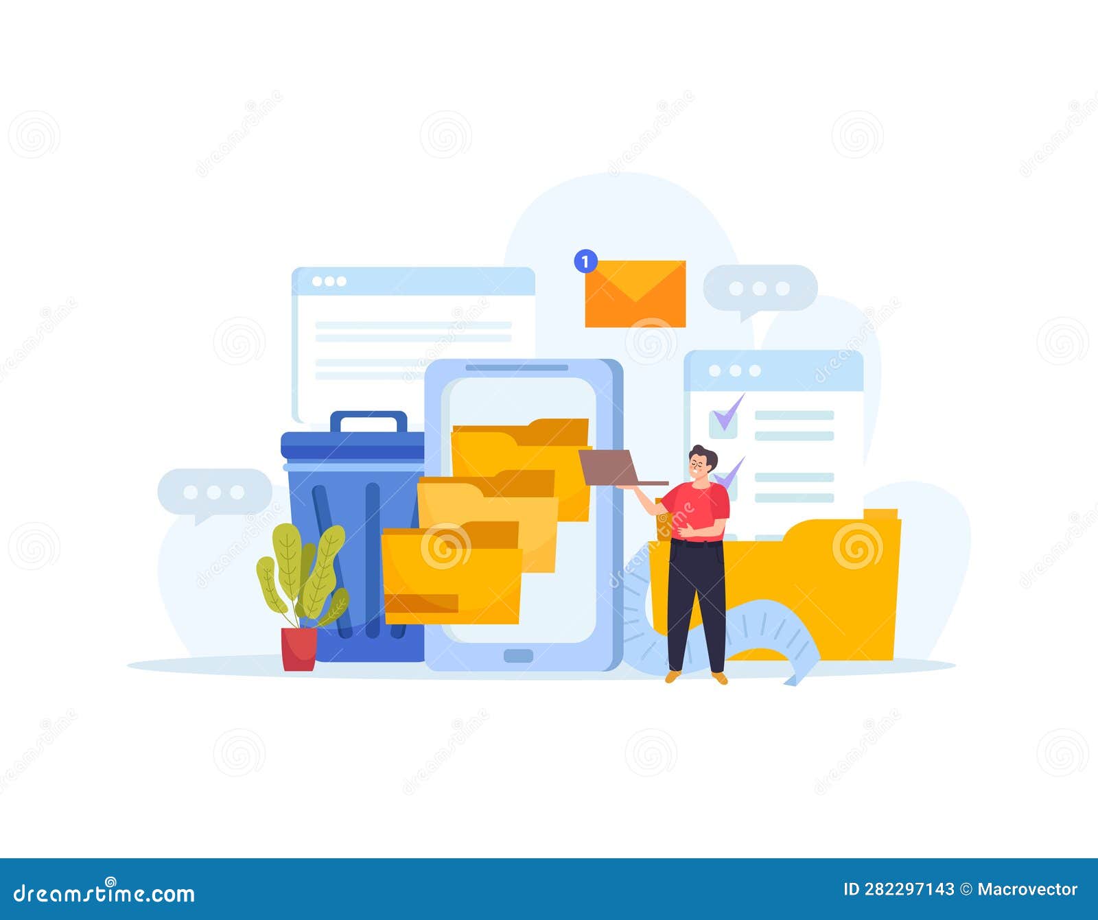 Data Recovery Concept stock vector. Illustration of memory - 282297143