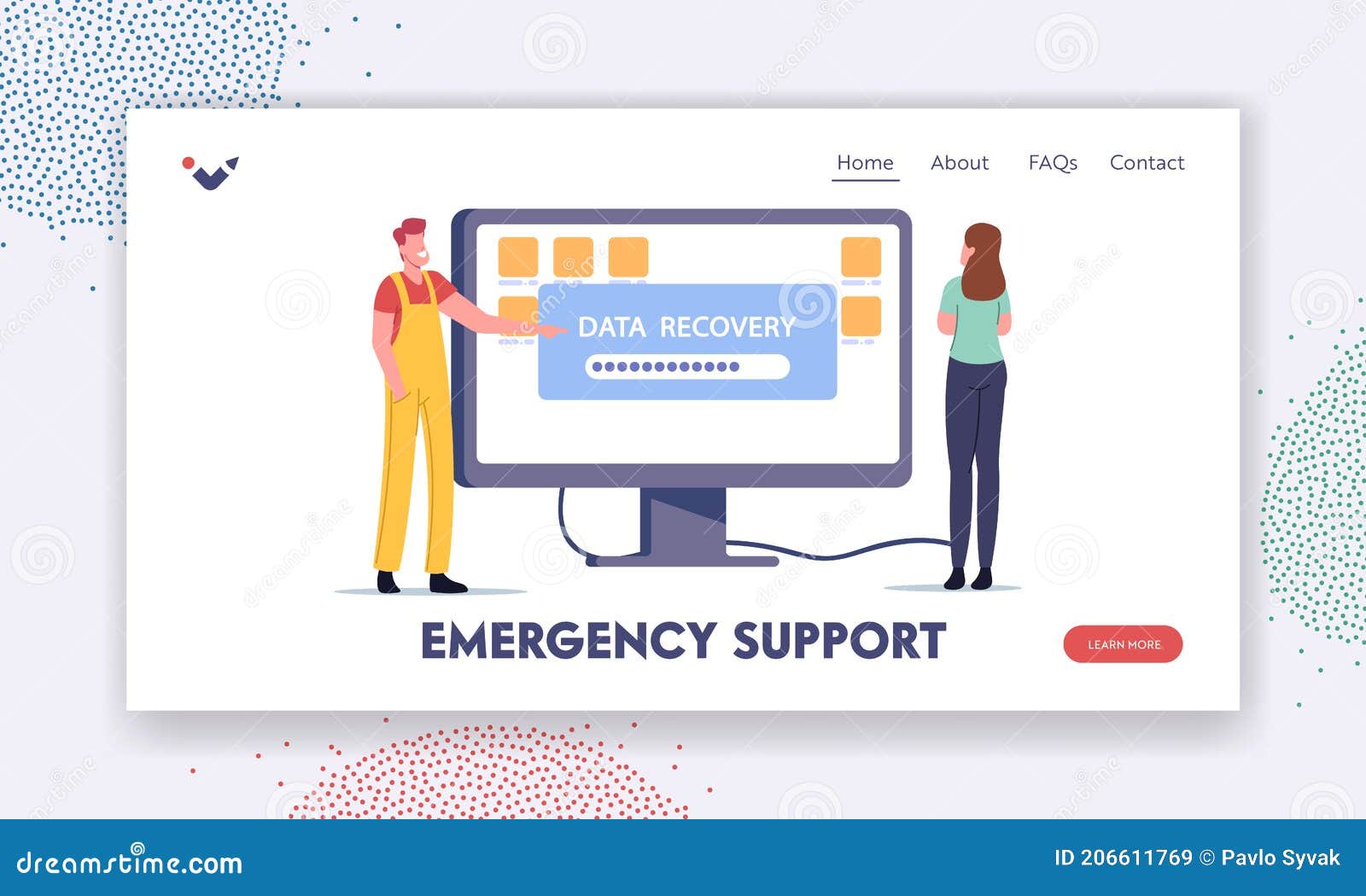 Data Recovery Service, Backup, Hardware Protection Repair Landing Page ...