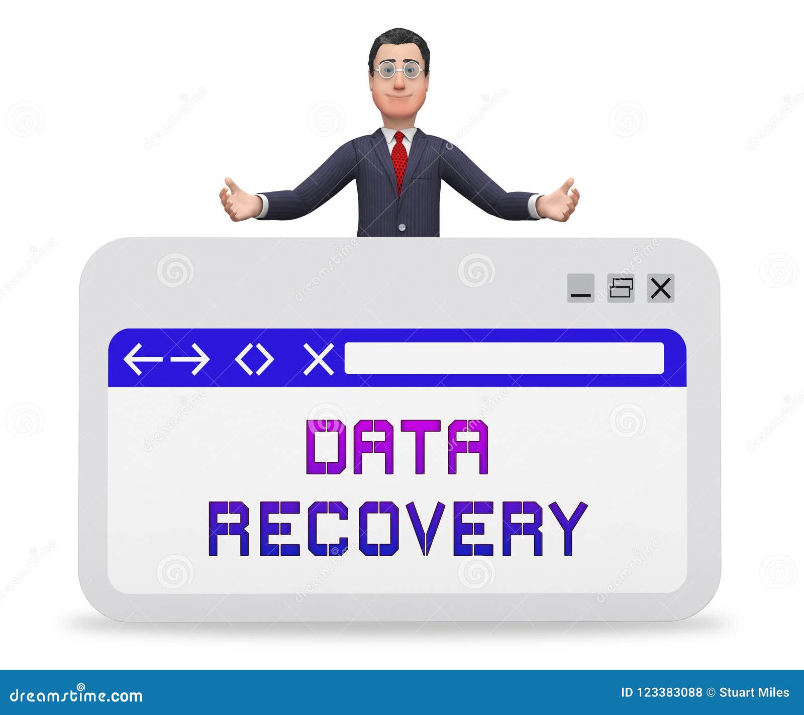 Data Recovery Software Bigdata Restoring 3d Rendering Stock ...