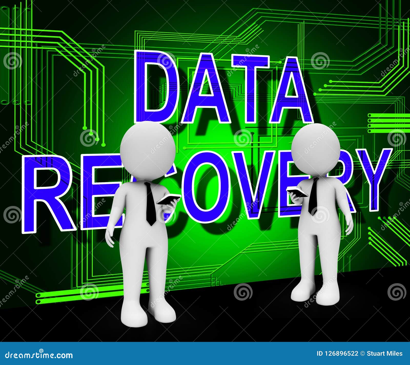 Data Recovery Software Bigdata Restoring 3d Rendering Stock ...
