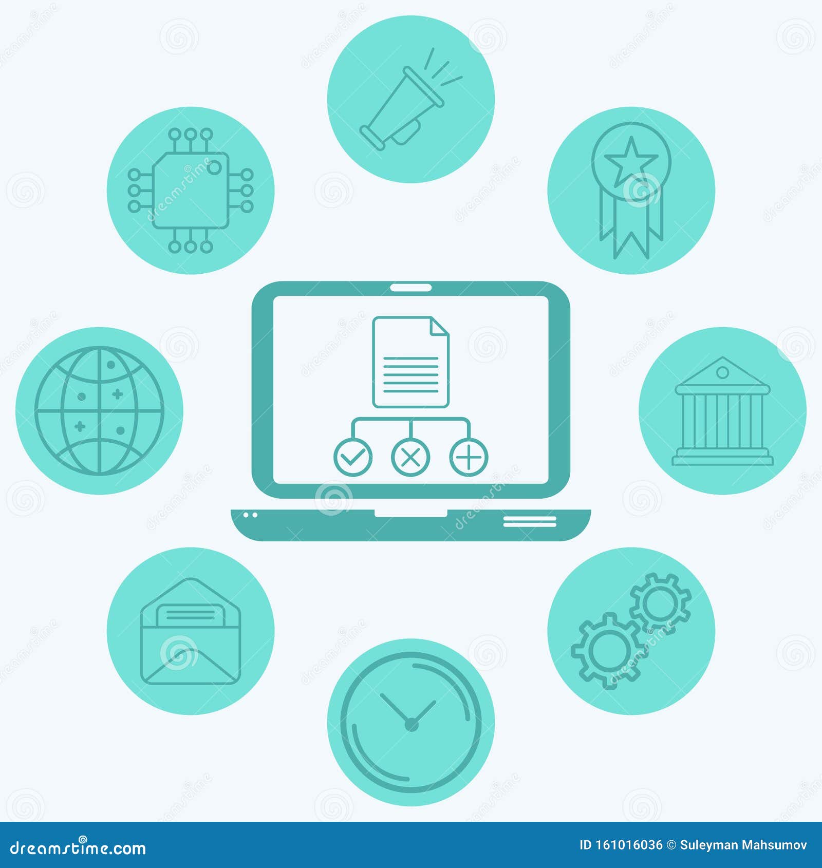 Data Regulation Vector Icon Sign Symbol Stock Illustration ...