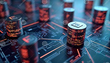 Data Replication Process Visualized Across Multiple Database Servers ...