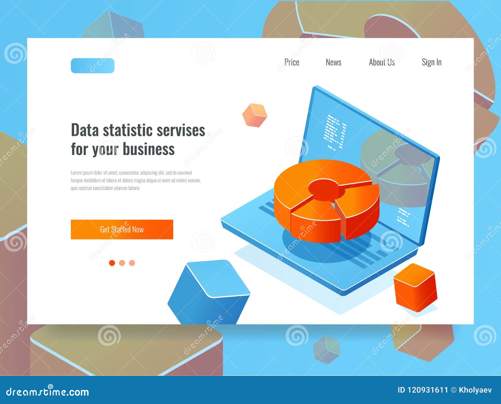 Data Report, Business Analytics and Analysis, Laptop with Circle ...