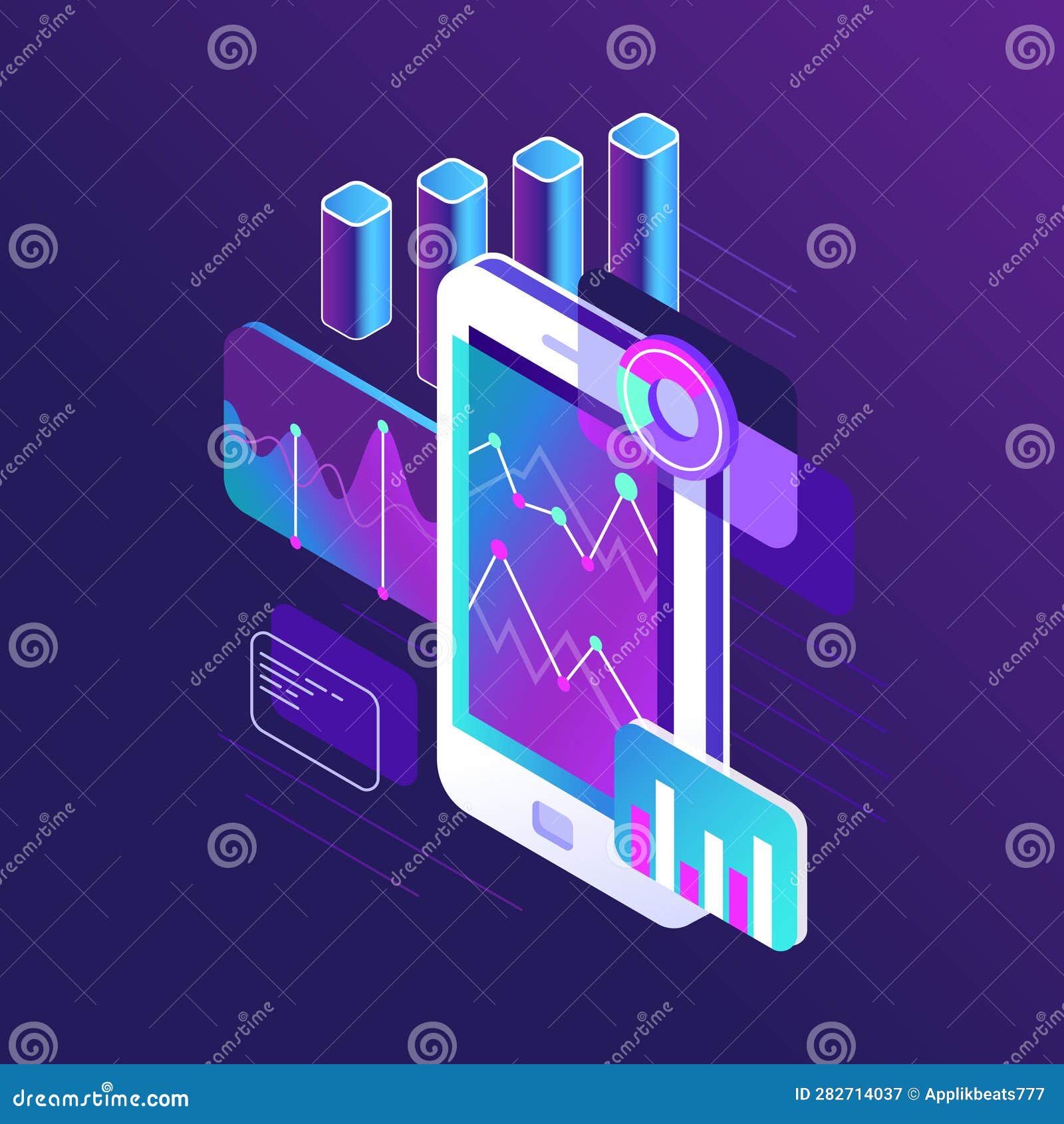 Data Research Infographic, Trends Graph and Business Strategy Charts on ...