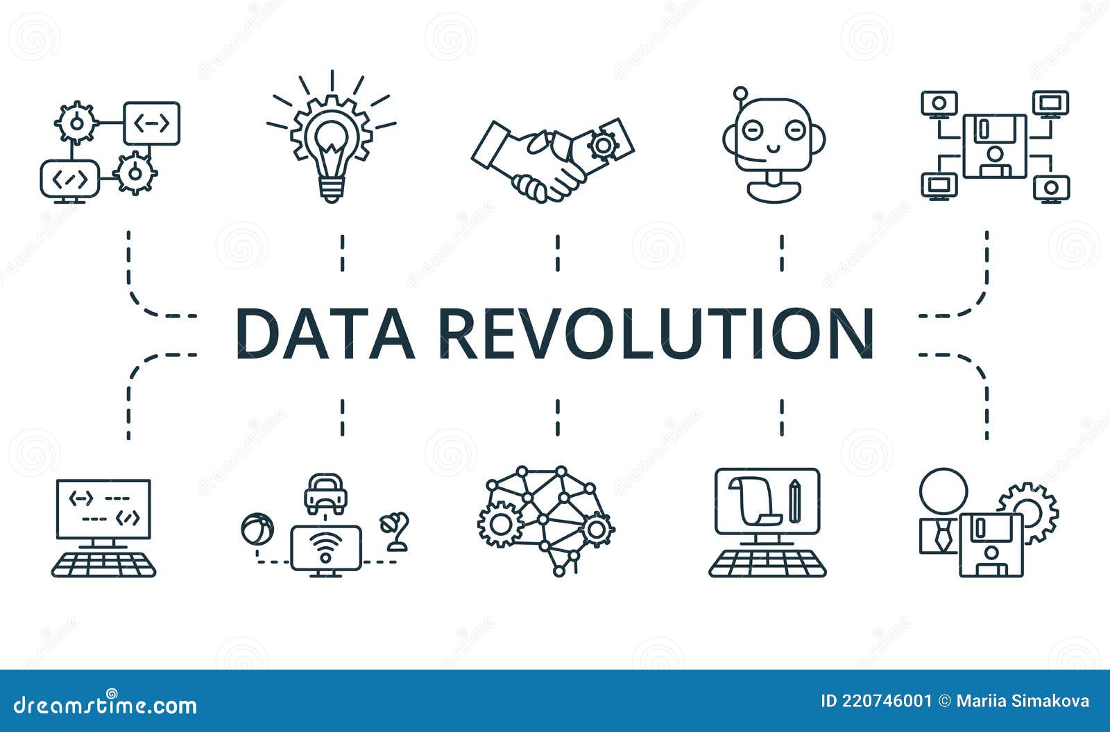 Data Revolution Icon Set. Contains Editable Icons Theme Such As ...