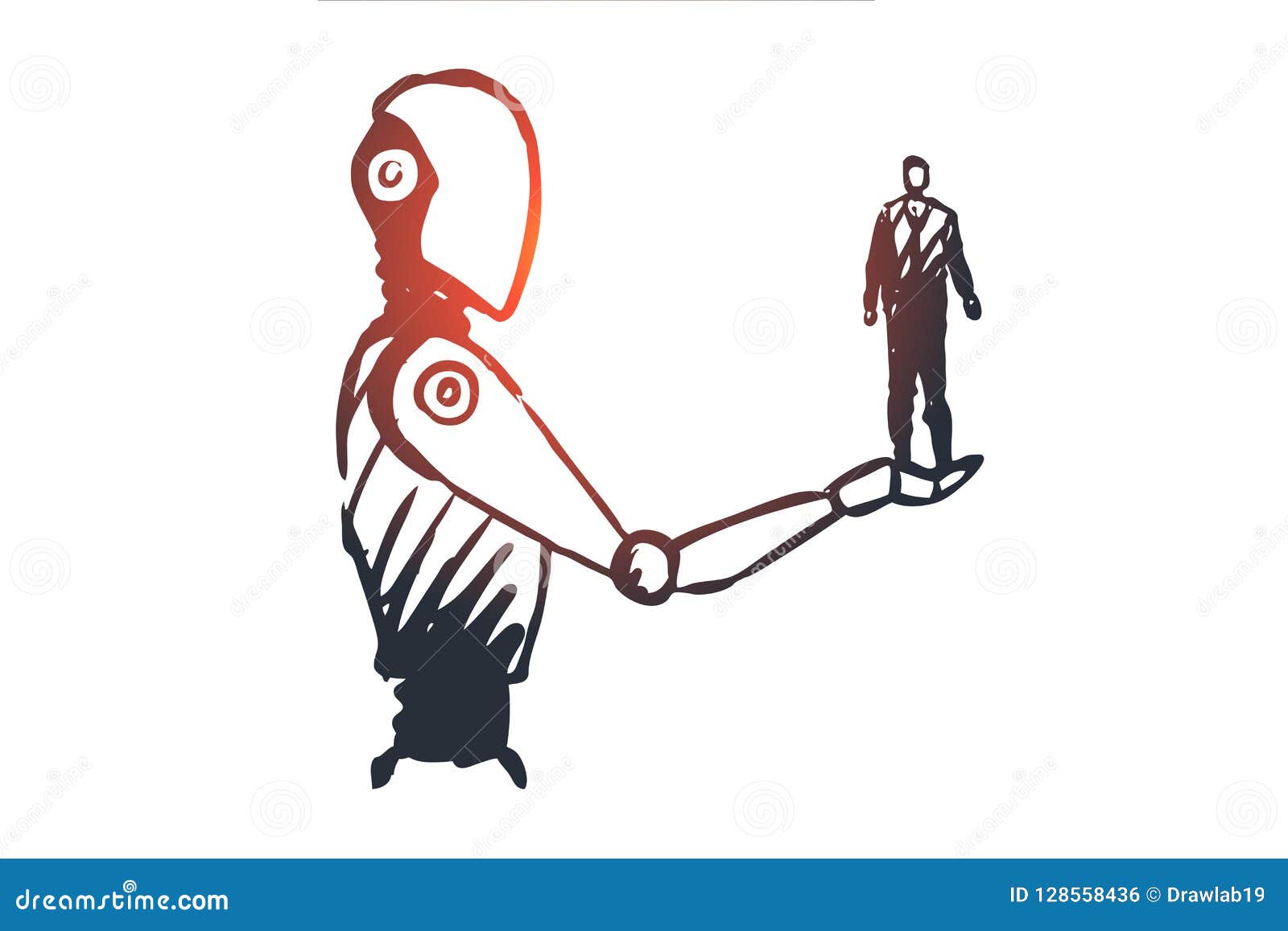 Machine Intelligence Linear Icons Set Automation Algorithms Robotics Learning Neural