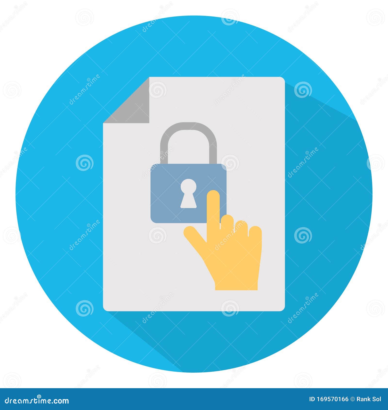 Data Safety, File Security Color Vector Icon Which Can Easily Modify or ...