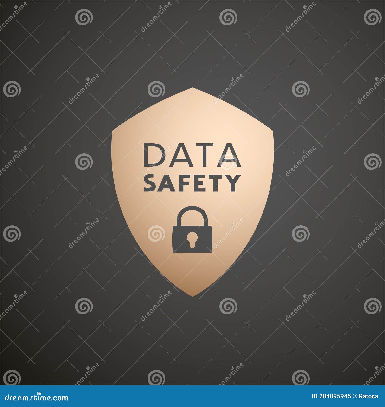 Data safety symbol stock vector. Illustration of label - 284095945