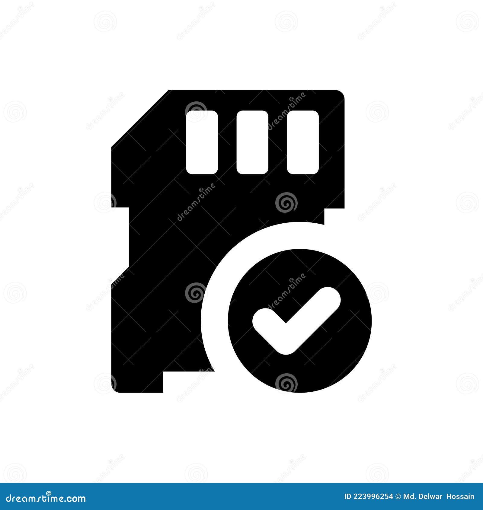 Data save icon stock vector. Illustration of symbol - 223996254