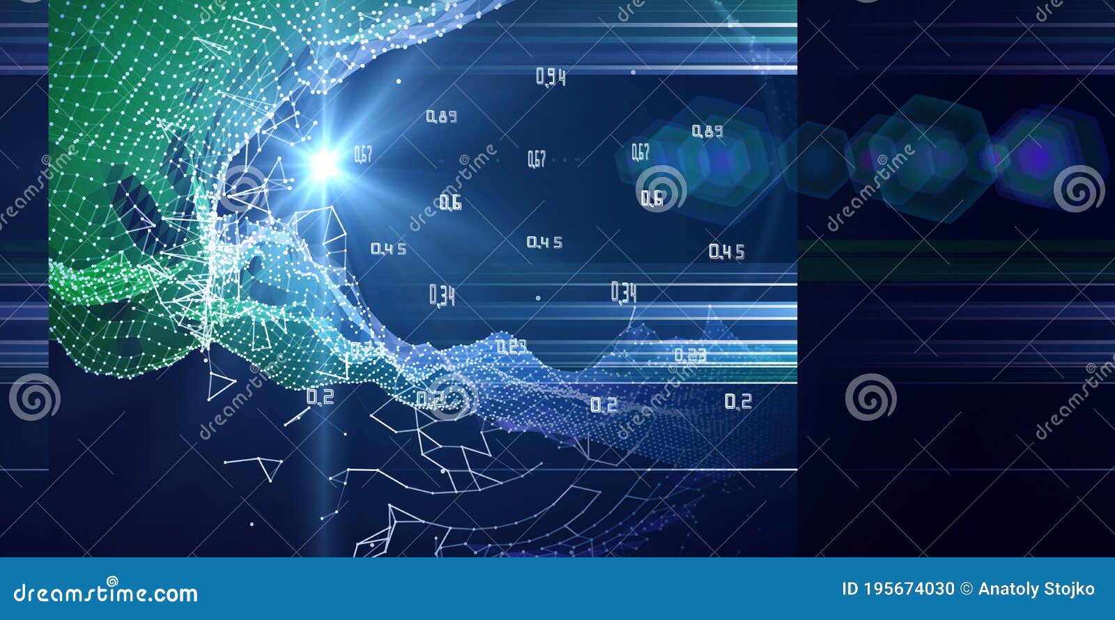 Data Science Abstract Polygonal Background Artificial Intelligence On
