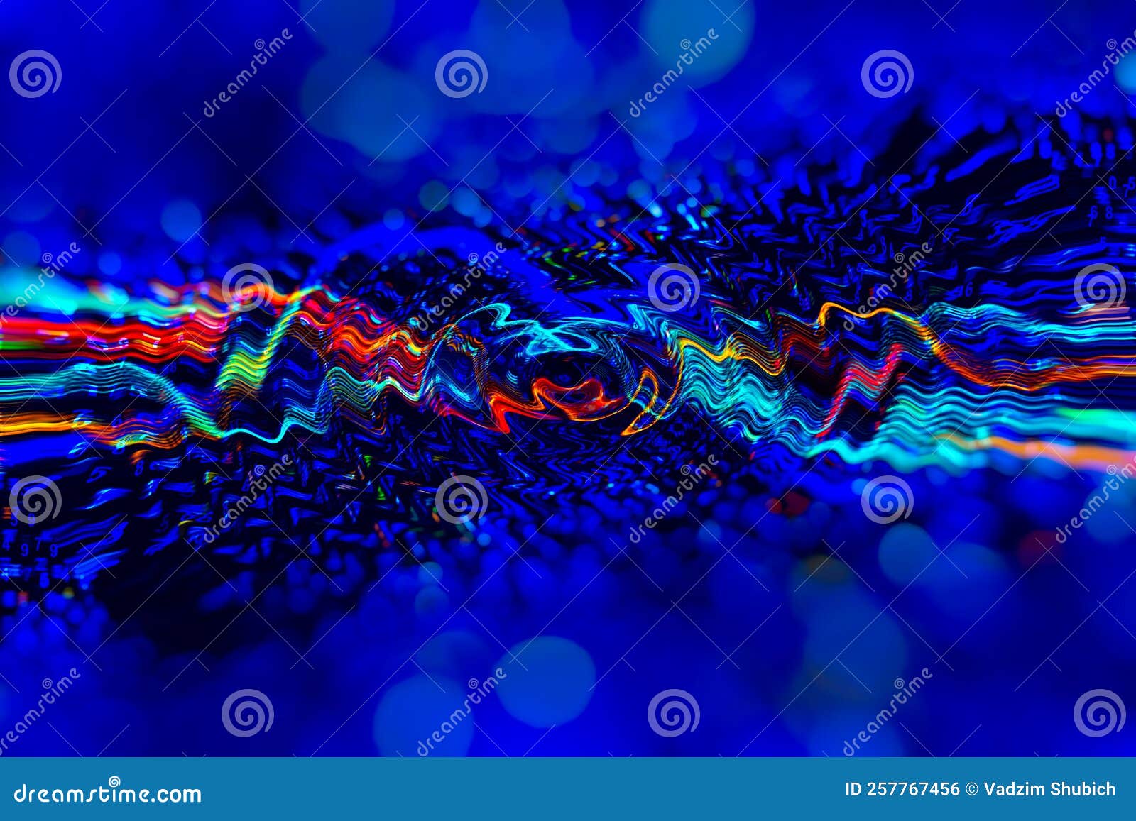 Data Science Abstract Technological Background in Vibrant Colors with ...