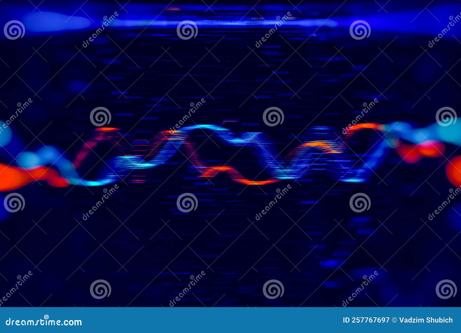 Data Science Abstract Technological Background in Vibrant Colors with ...