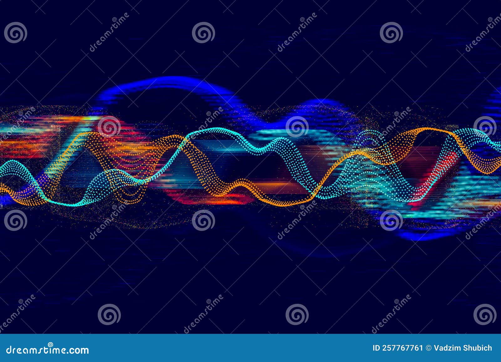 Data Science Abstract Technological Background in Vibrant Colors with ...