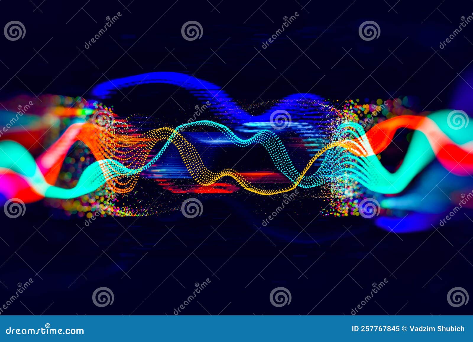 Data Science Abstract Technological Background in Vibrant Colors with ...