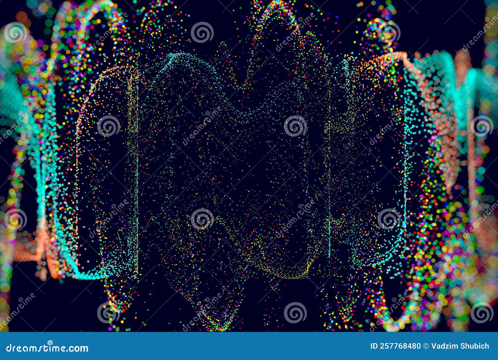 Data Science Abstract Technological Background in Vibrant Colors with ...