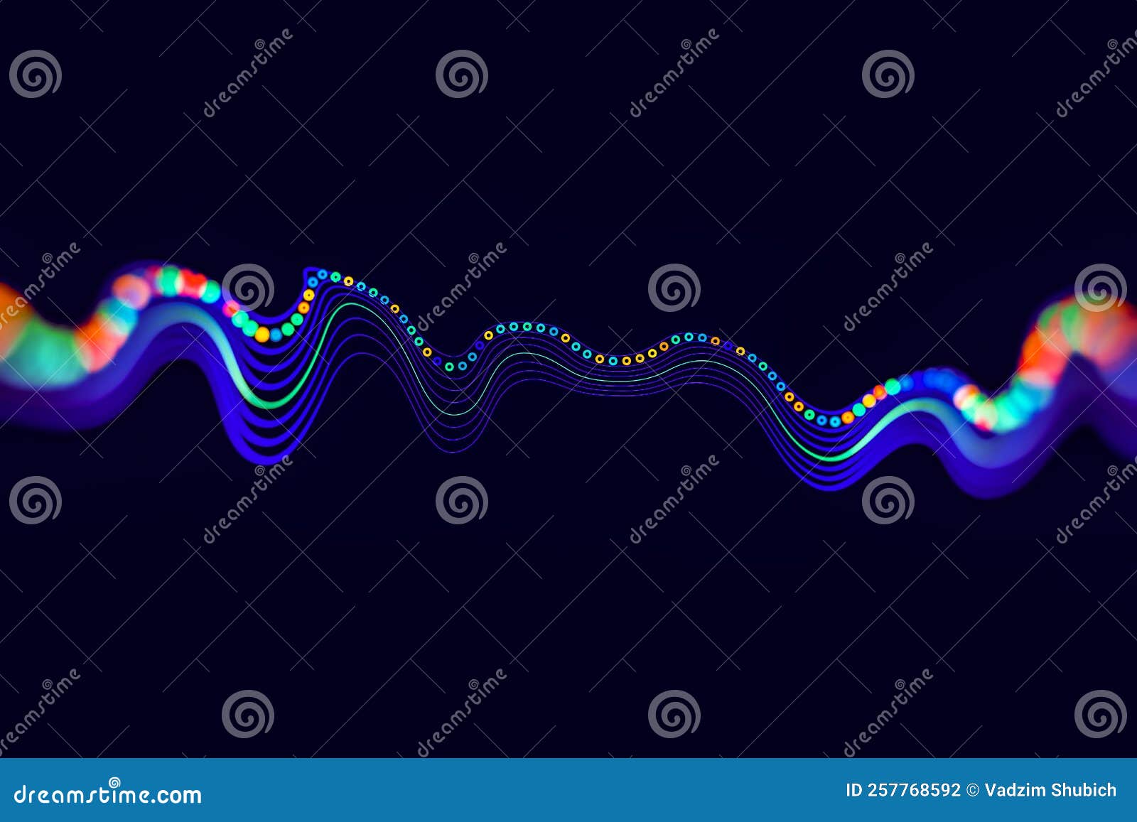 Data Science Abstract Technological Background in Vibrant Colors with ...