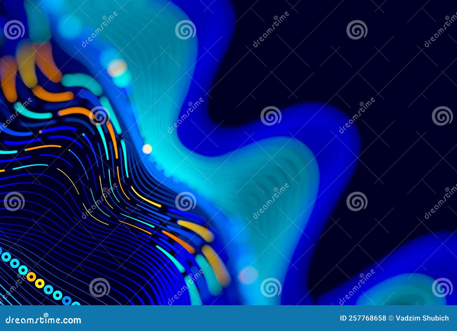 Data Science Abstract Technological Background in Vibrant Colors with ...
