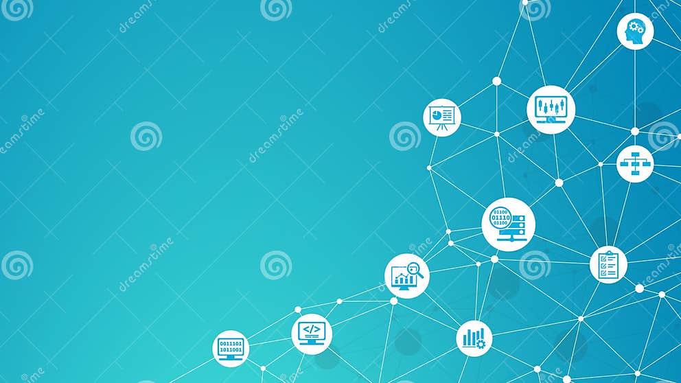 Data Science Banner Web Icon for Computer Science and Insight Stock ...