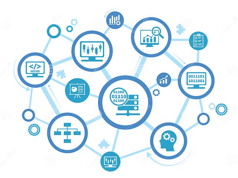 Data Science Banner Web Icon for Computer Science and Insight Stock ...